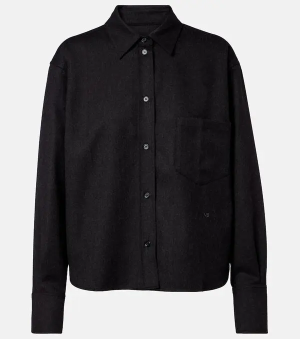 Victoria Beckham Ellys Wool Flannel Shirt