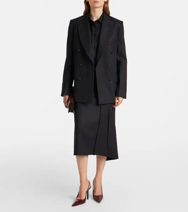 Victoria Beckham Ellys Wool Flannel Shirt
