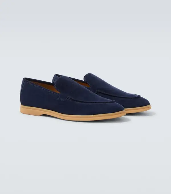Eleventy Suede Loafers - Blue