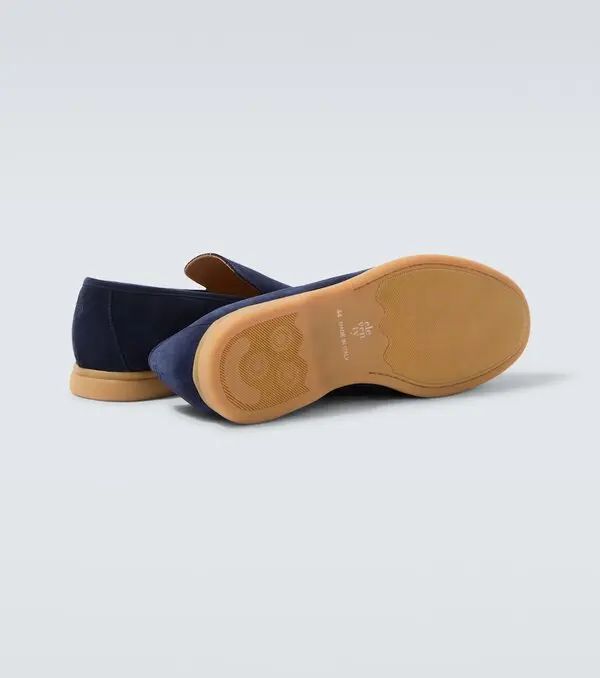 Eleventy Suede Loafers - Blue
