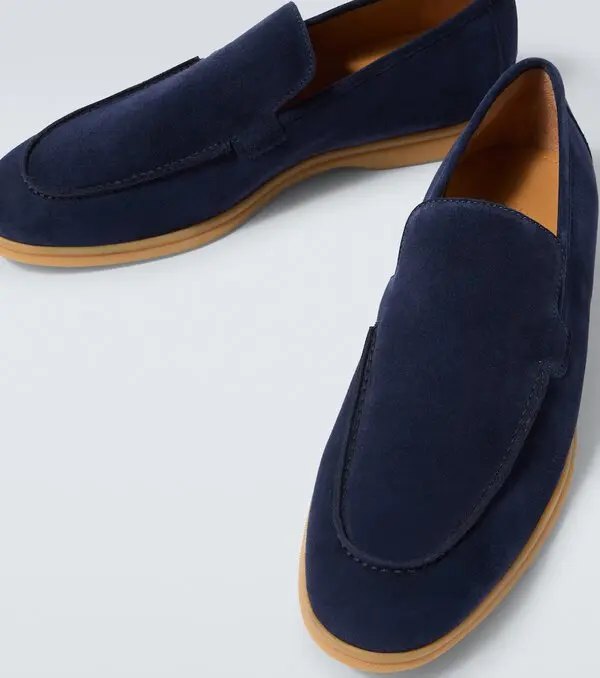 Eleventy Suede Loafers - Blue