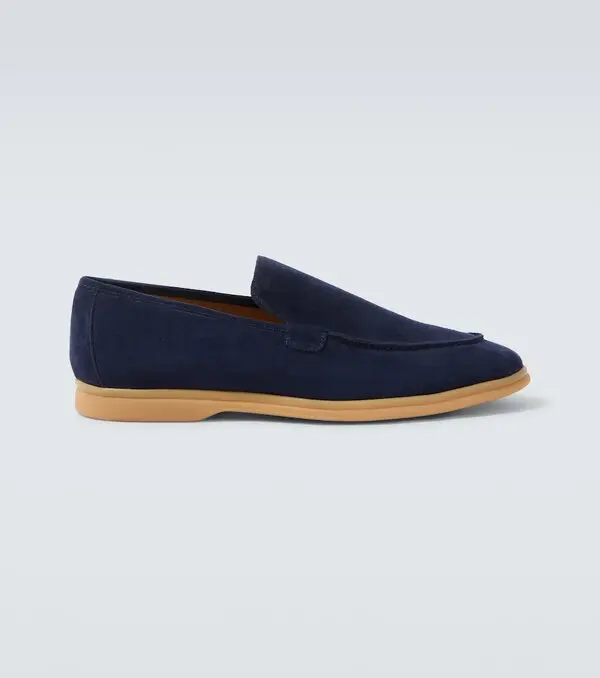 Eleventy Suede Loafers - Blue