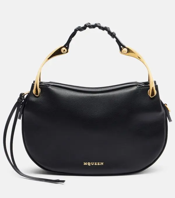 Alexander McQueen Wishbone Mini Leather Top-handle Bag