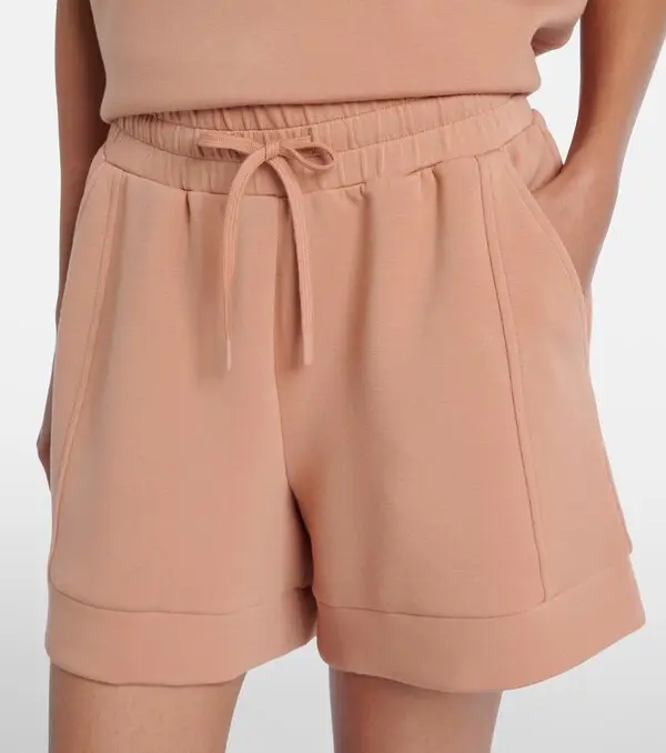 Varley Atrium High-rise Shorts In Camel - Brown