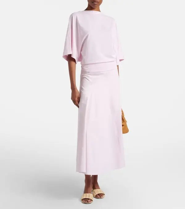 Jacquemus Moisson Oversized Open-back Jersey T-shirt - Pink