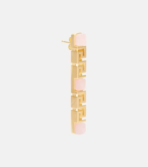 Versace Greca Drop Earrings