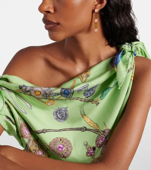 Versace Greca Drop Earrings