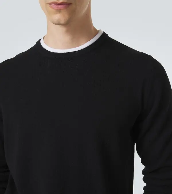 LARDINI Wool And Cashmere Crew Neck Sweater