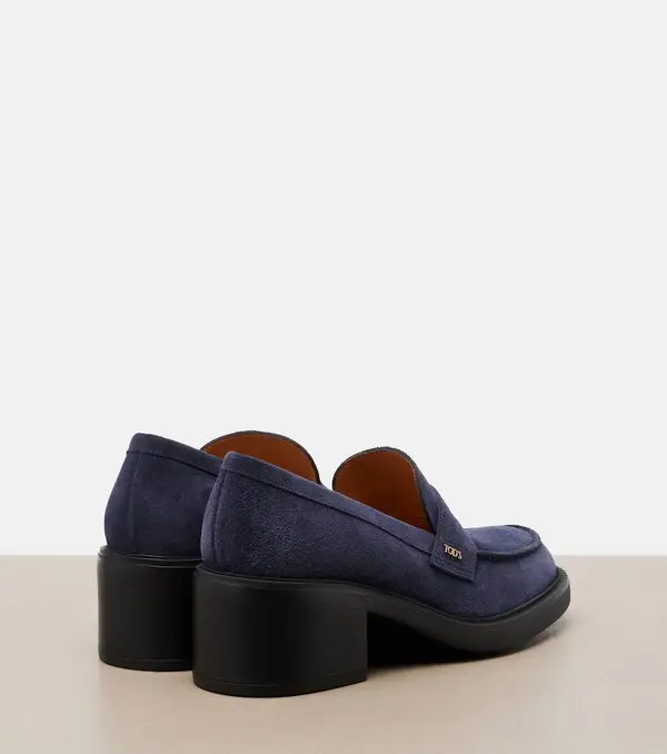 TOD'S Suede Loafer Pumps