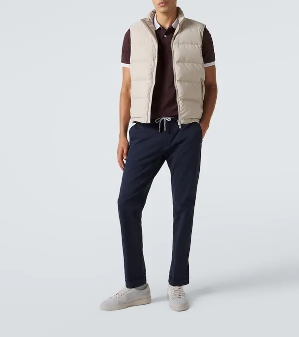 Eleventy Cotton-blend Slim Pants
