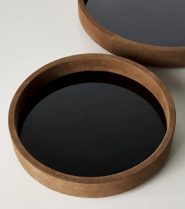 MICHAEL VERHEYDEN Small Suede-trimmed Decorative Tray