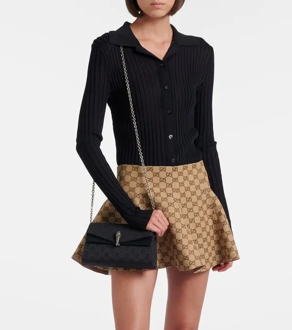 Gucci Dionysus Small Gg Canvas Shoulder Bag