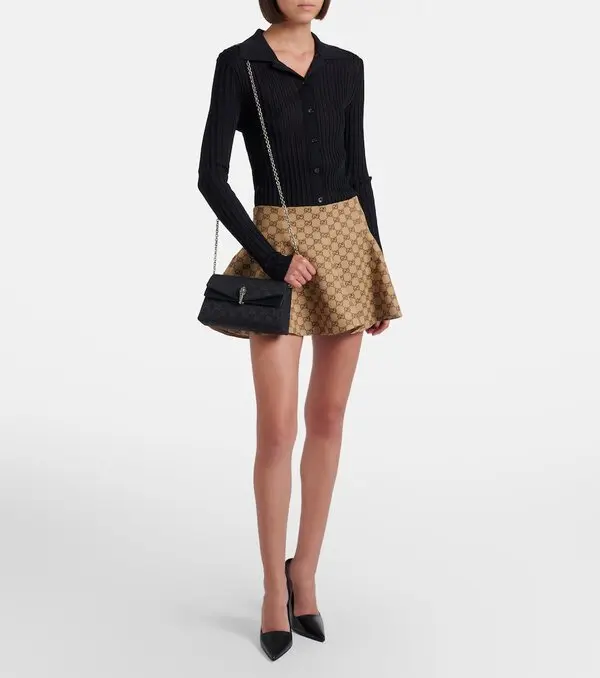 Gucci Dionysus Small Gg Canvas Shoulder Bag