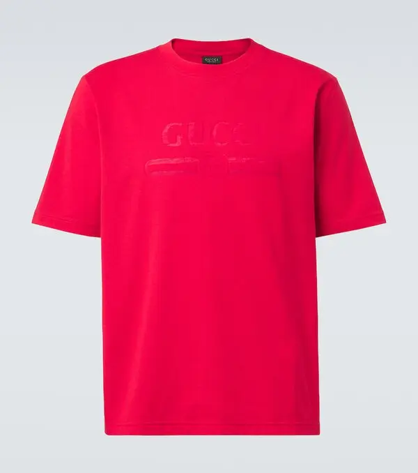 Gucci Logo Cotton-blend Jersey T-shirt
