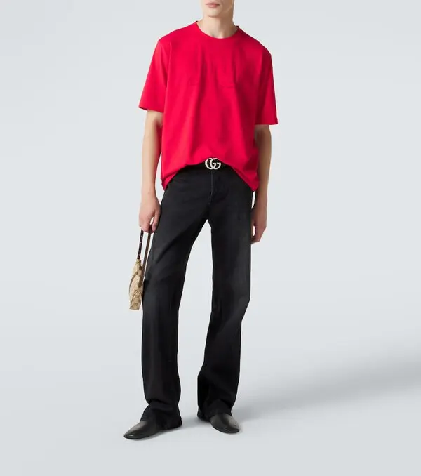 Gucci Logo Cotton-blend Jersey T-shirt