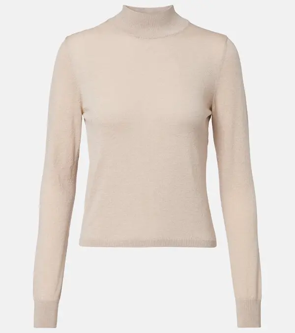 Eleventy Mockneck Wool-blend Sweater