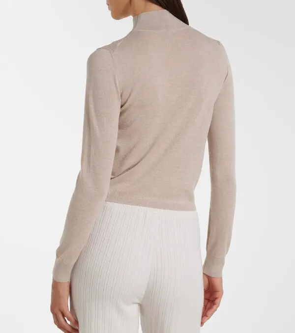 Eleventy Mockneck Wool-blend Sweater