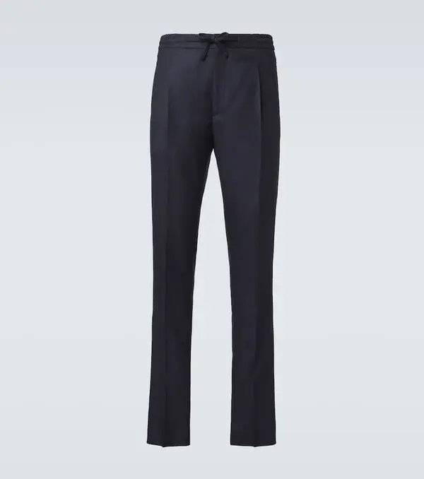 LARDINI Wool Slim Pants