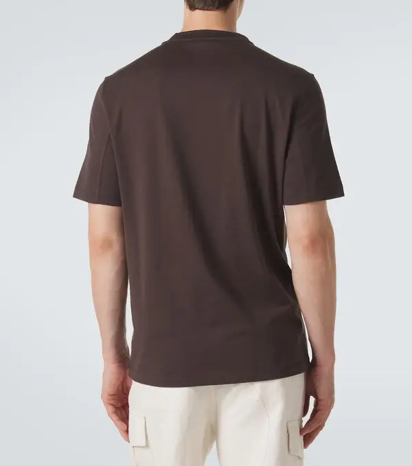 Brunello Cucinelli Logo Cotton Jersey T-shirt
