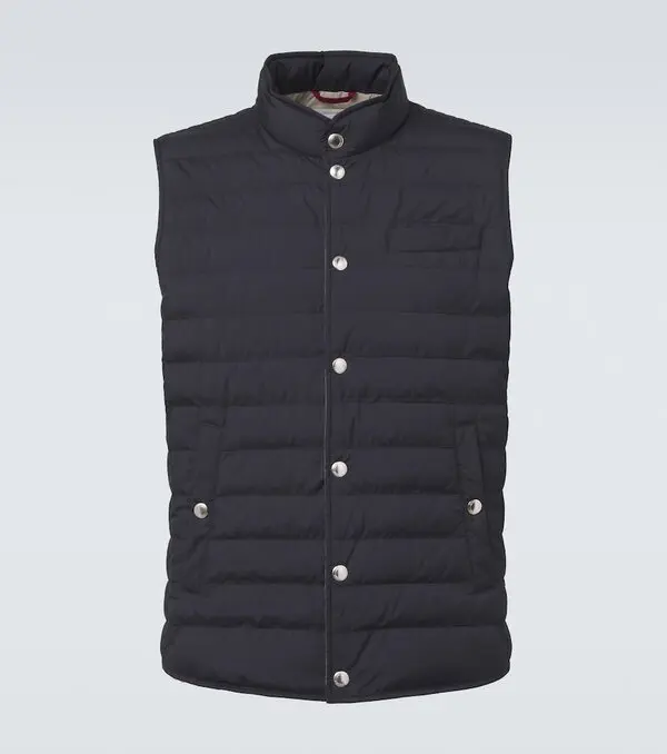 Brunello Cucinelli Padded Vest - Blue