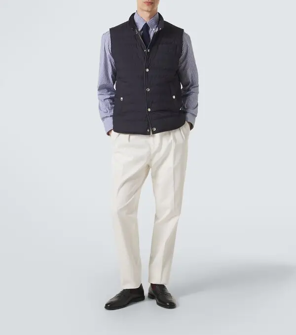 Brunello Cucinelli Padded Vest - Blue