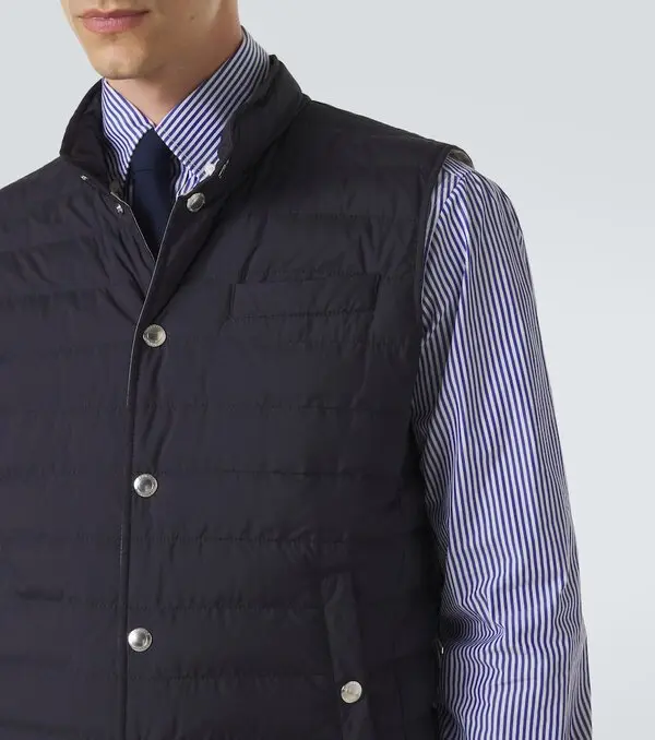 Brunello Cucinelli Padded Vest - Blue