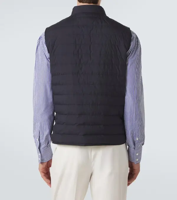 Brunello Cucinelli Padded Vest - Blue