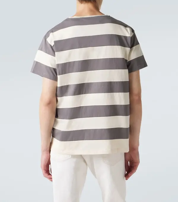 Miu Miu Striped Cotton Jersey T-shirt