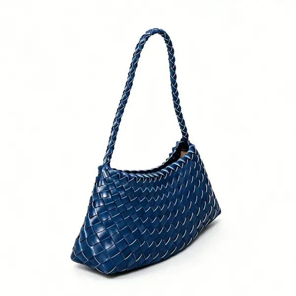 RIMINI Weaving Eco Leather Bag 'erica - Blue