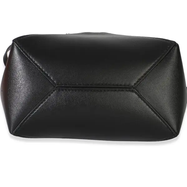 Loewe Shiny Calfskin Puzzle Fold Tote - Black