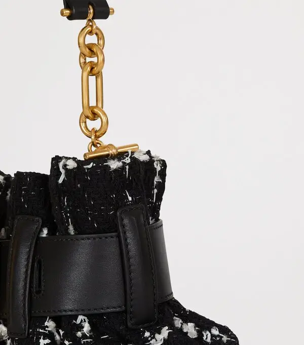 Balmain Mini Tweed Anthem Shoulder Bag