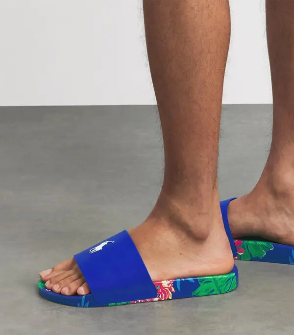 Polo Ralph Lauren Tropical Polo Pony Slides