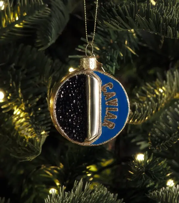Harrods Caviar Tin Tree Decoration