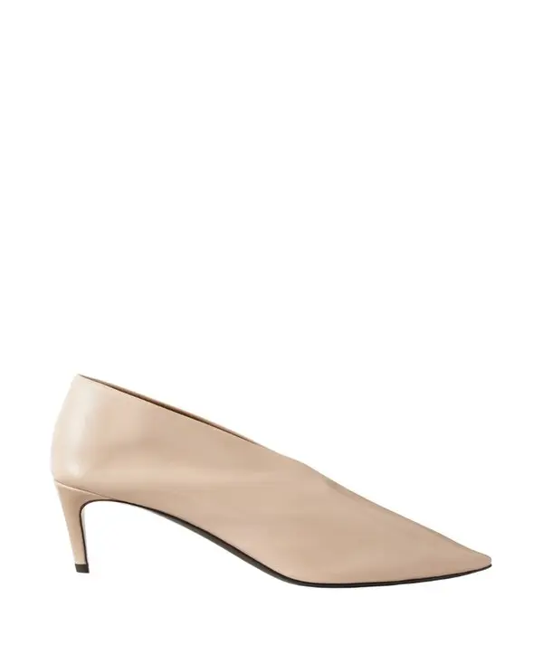 Khaite Miriam Leather Pumps - Neutrals