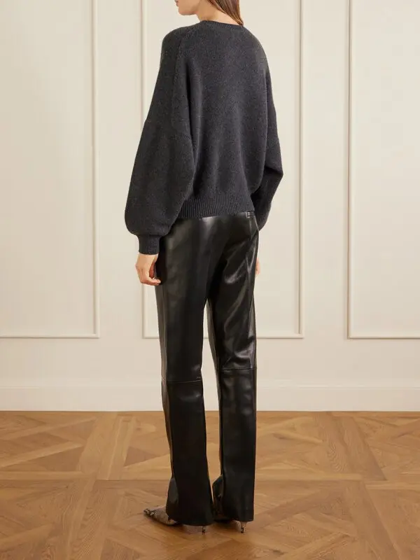 Khaite Margaux Cashmere Oversized Sweater - Gray