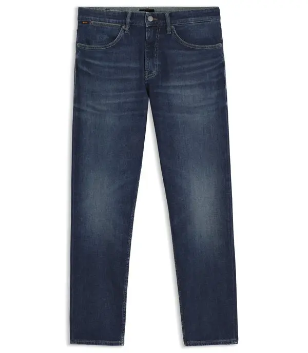 BOSS Tapered-fit Jeans With Stretch Cotton