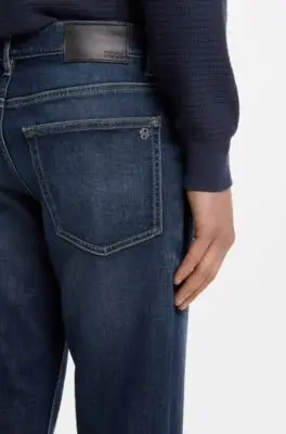 BOSS Tapered-fit Jeans With Stretch Cotton