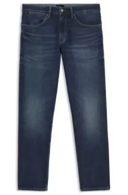BOSS Tapered-fit Jeans With Stretch Cotton