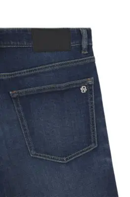 BOSS Tapered-fit Jeans With Stretch Cotton