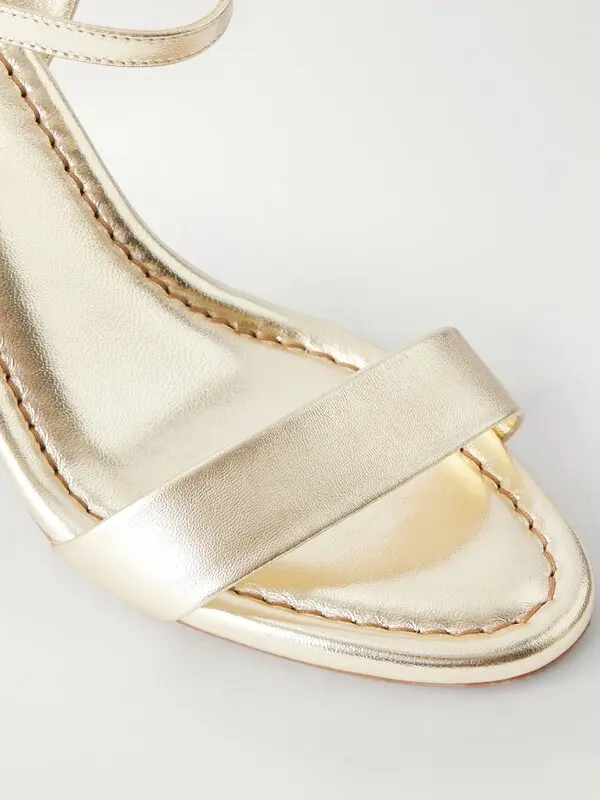 CHRISTIAN LOUBOUTIN Jane 100 Metallic Leather Sandals