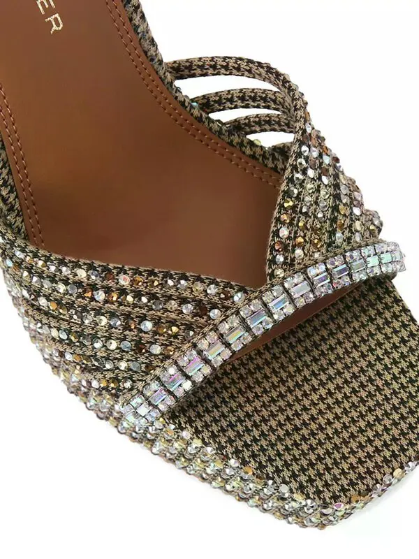Kurt Geiger Crystal Embellished Platform Sandals
