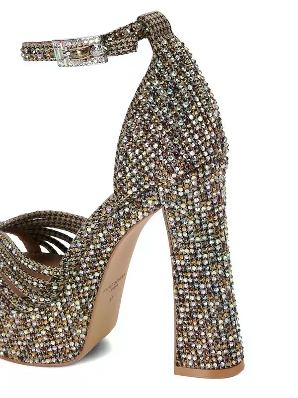 Kurt Geiger Crystal Embellished Platform Sandals