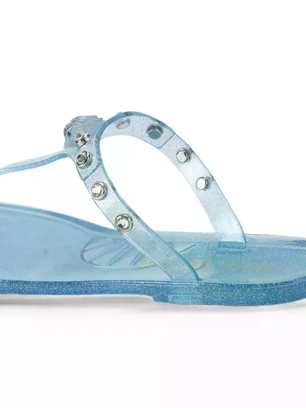 Kurt Geiger Maddison T-bar Slides - Blue
