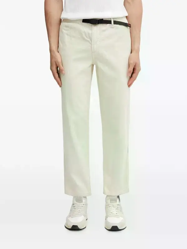 Gramicci Belted Straight-leg Trousers - Neutrals