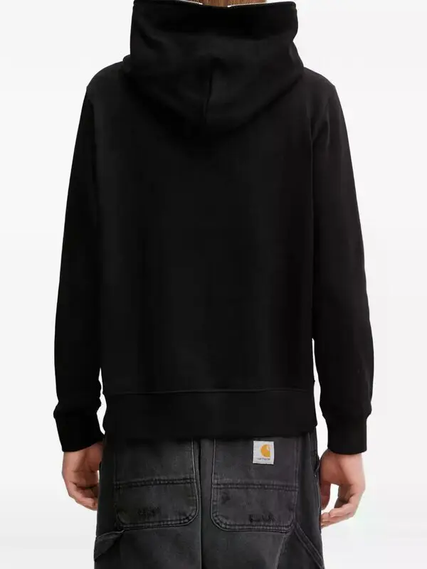 A BATHING APE Logo Patch Zip-up Hoodie
