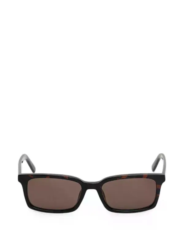 MAISON MARGIELA Tortoiseshell-effect Rectangle-frame Sunglasses - Brown
