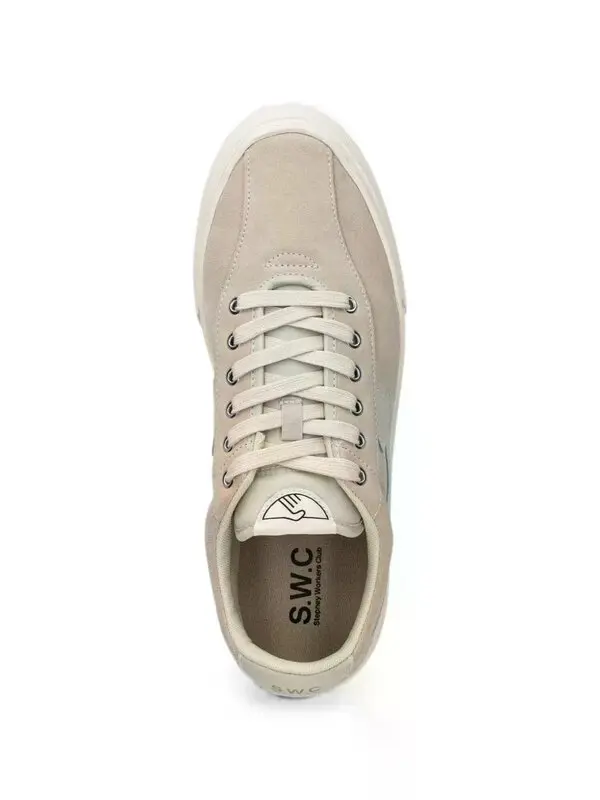 S.W.C STEPNEY WORKERS CLUB S-strike Suede Panelled Sneakers - Neutrals