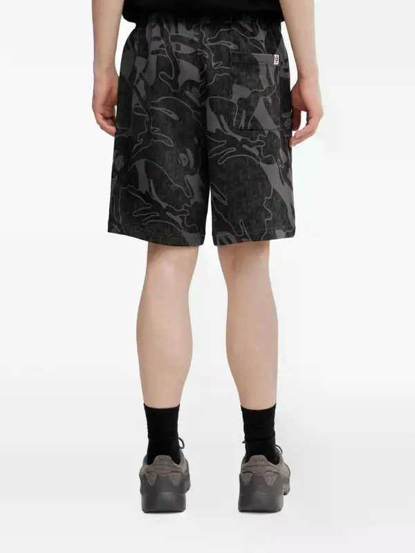 AAPE BY *A BATHING APE Graphic Print Logo Shorts