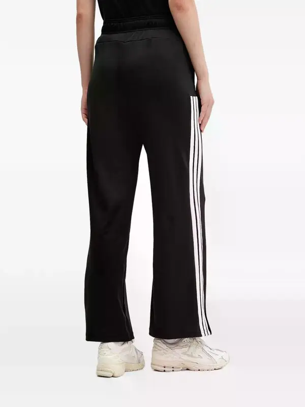 Adidas Logo Print Side Stripe Track Pants - Black