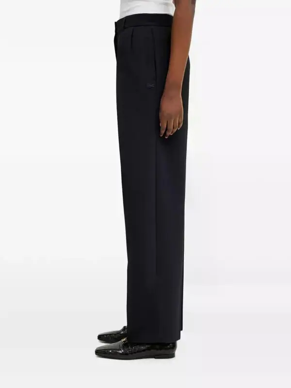 Lacoste Pleated Logo-patch Trousers